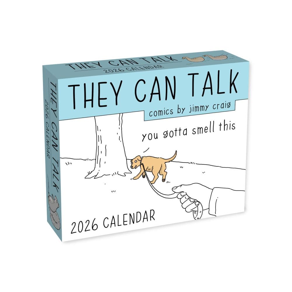 They Can Talk Comic 2026 Desk Calendar - Calendars.com