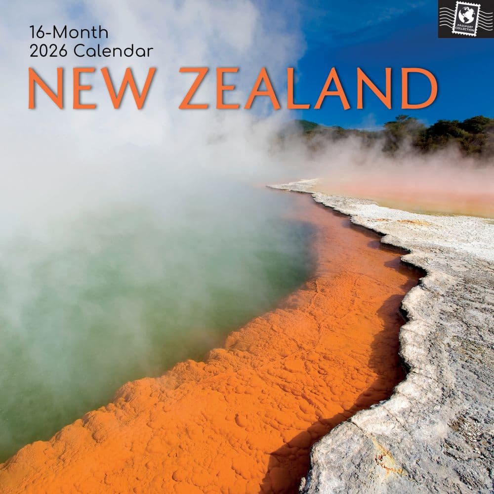 New Zealand 2026 Wall Calendar - Calendars.com