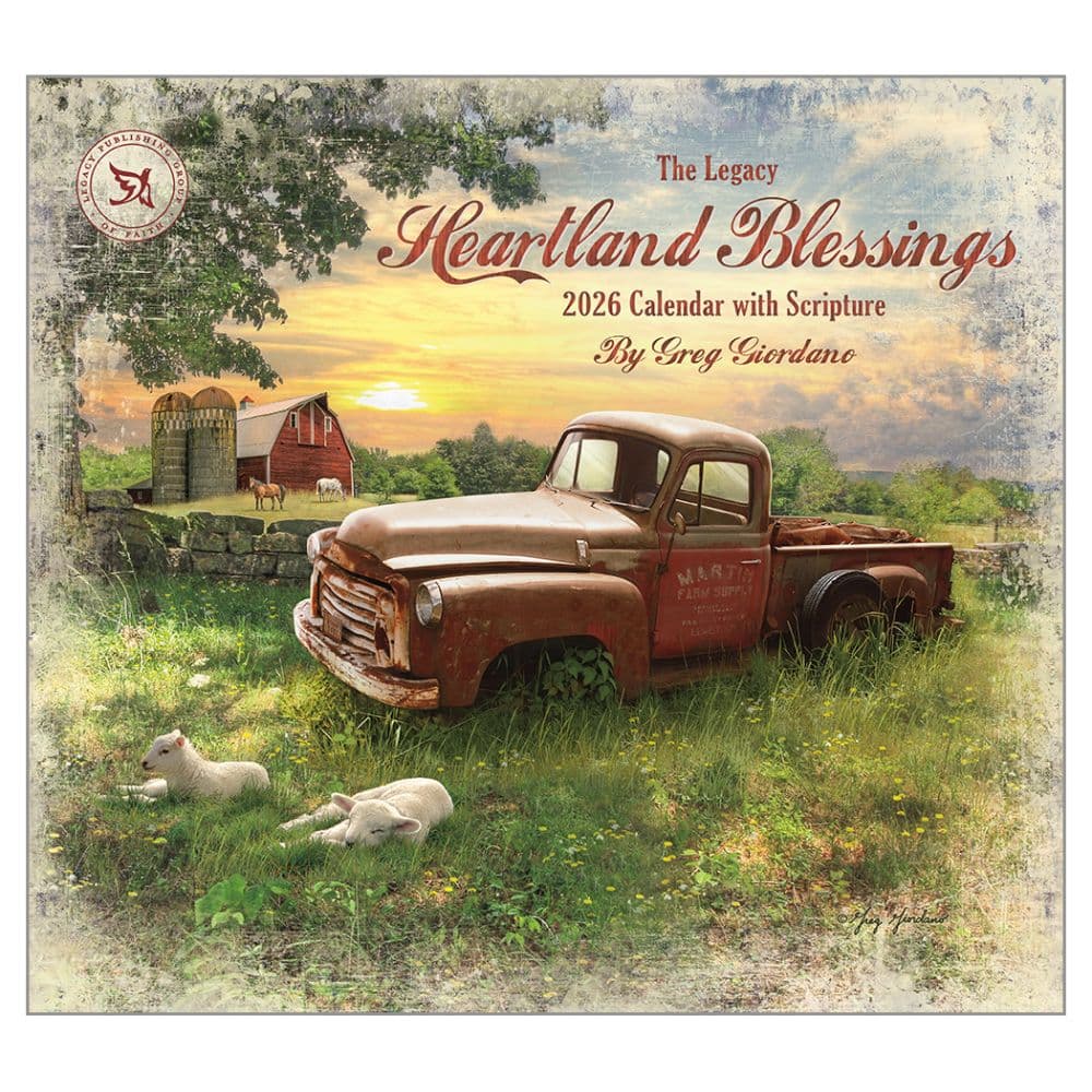 Heartland Blessings 2026 Wall Calendar by Greg Giordano - Calendars.com