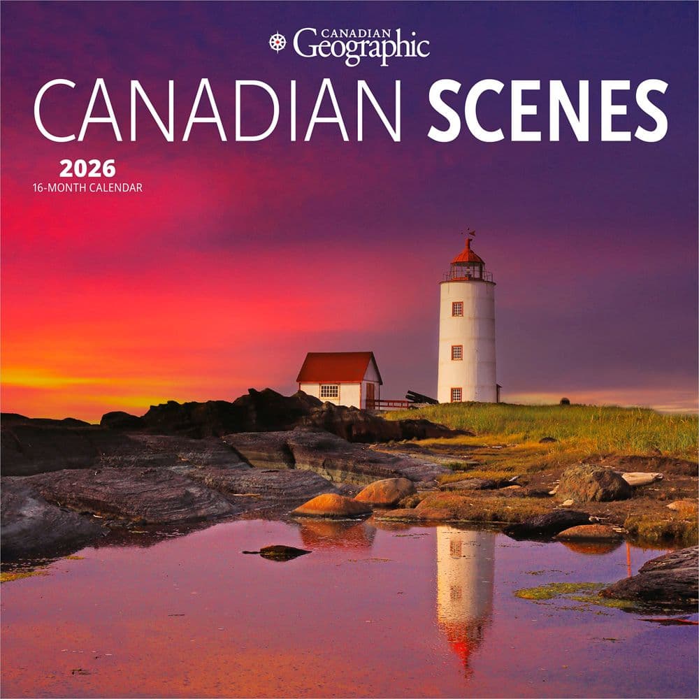 Canadian Geographic Canadian Scenes 2026 Wall Calendar - Calendars.com