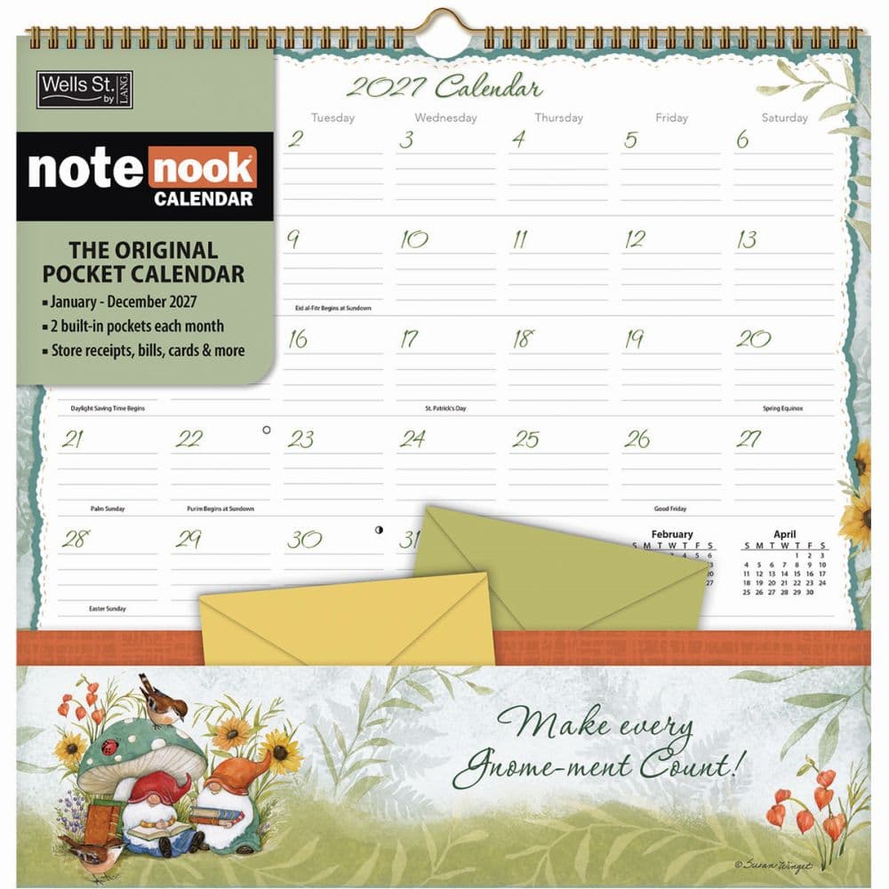Gnomes 2027 Note Nook by Susan Winget - Calendars.com