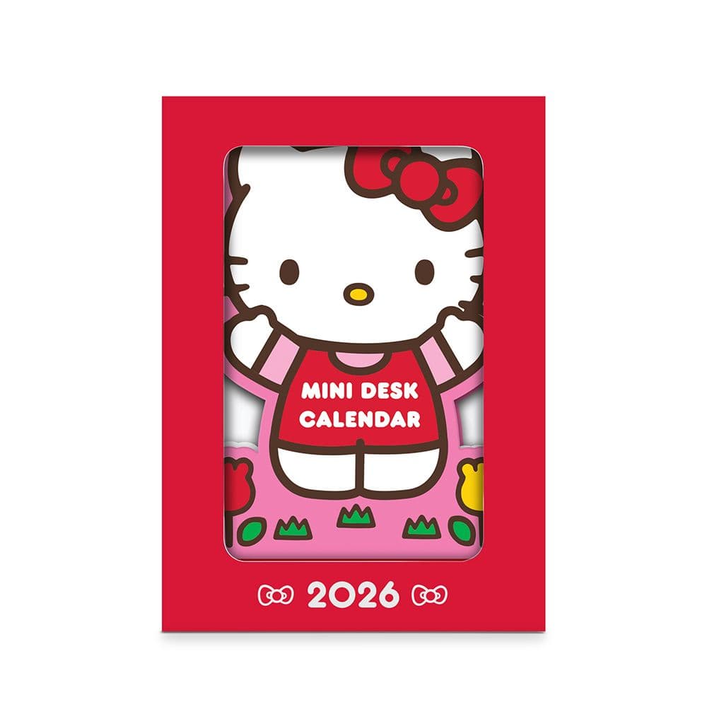 Hello Kitty Playful Pink 2026 Mini Desk Calendar - Calendars.com