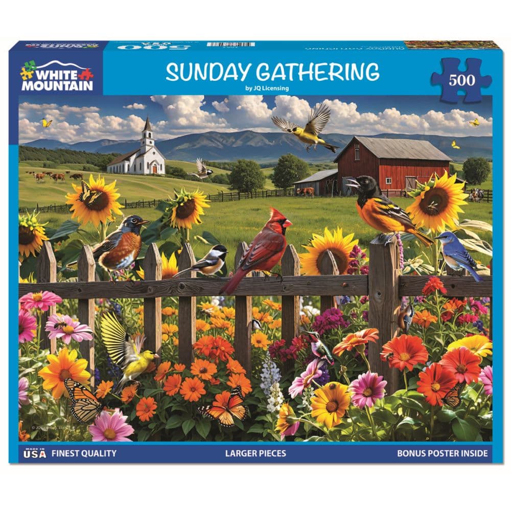 Sunday Gathering 500 Piece Puzzle - Calendars.com