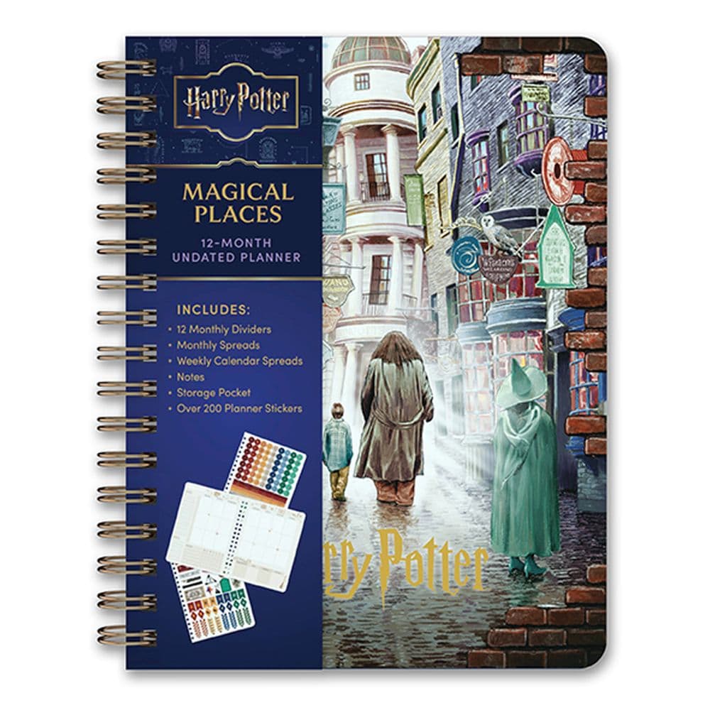 Harry Potter Magical Places Undated Planner - Calendars.com