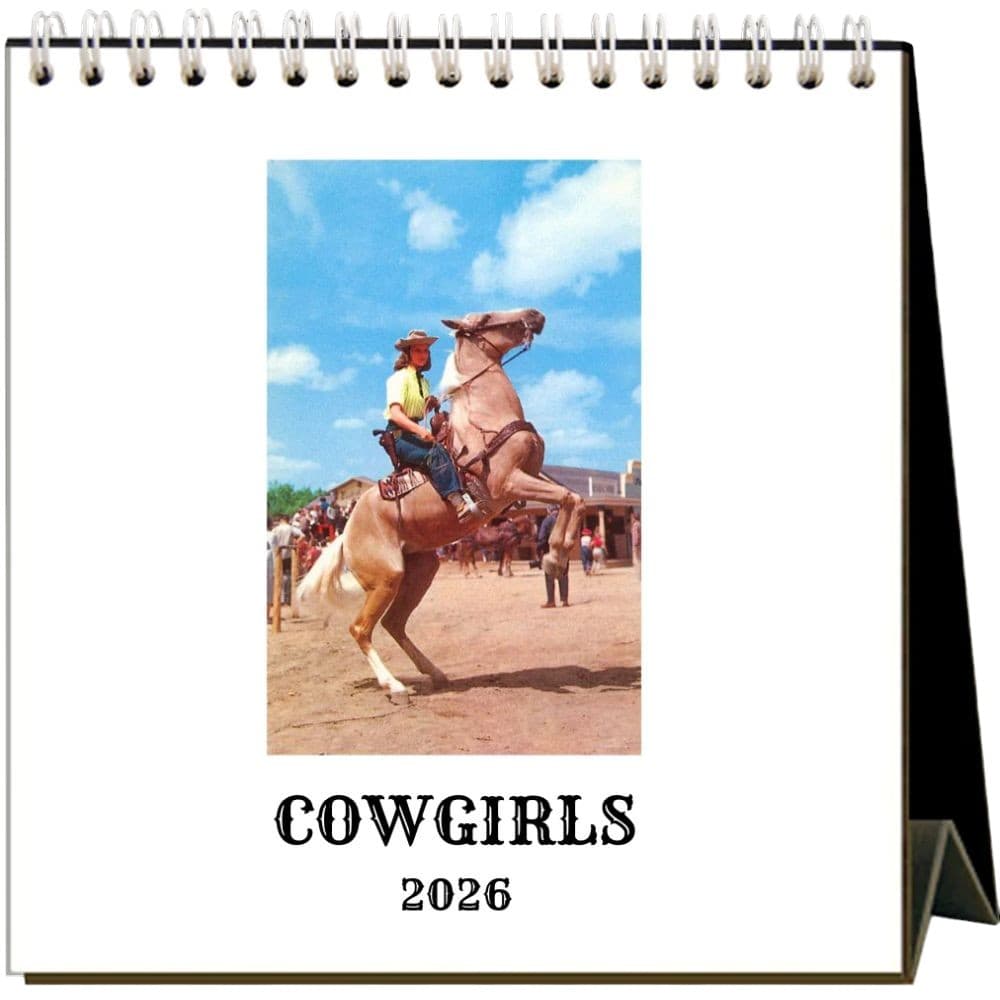 Cowgirls 2026 Easel Desk Calendar - Calendars.com