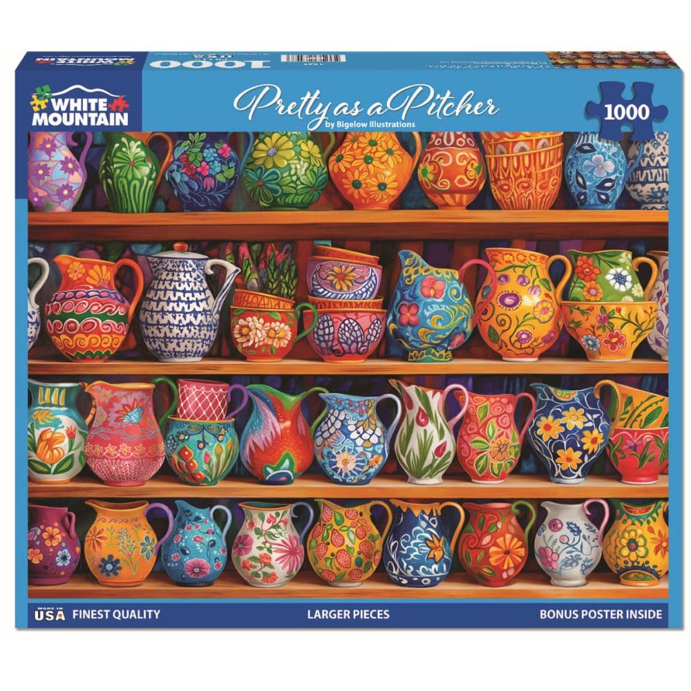 Pretty as As a Pitcher 1000 Piece Puzzle - Calendars.com