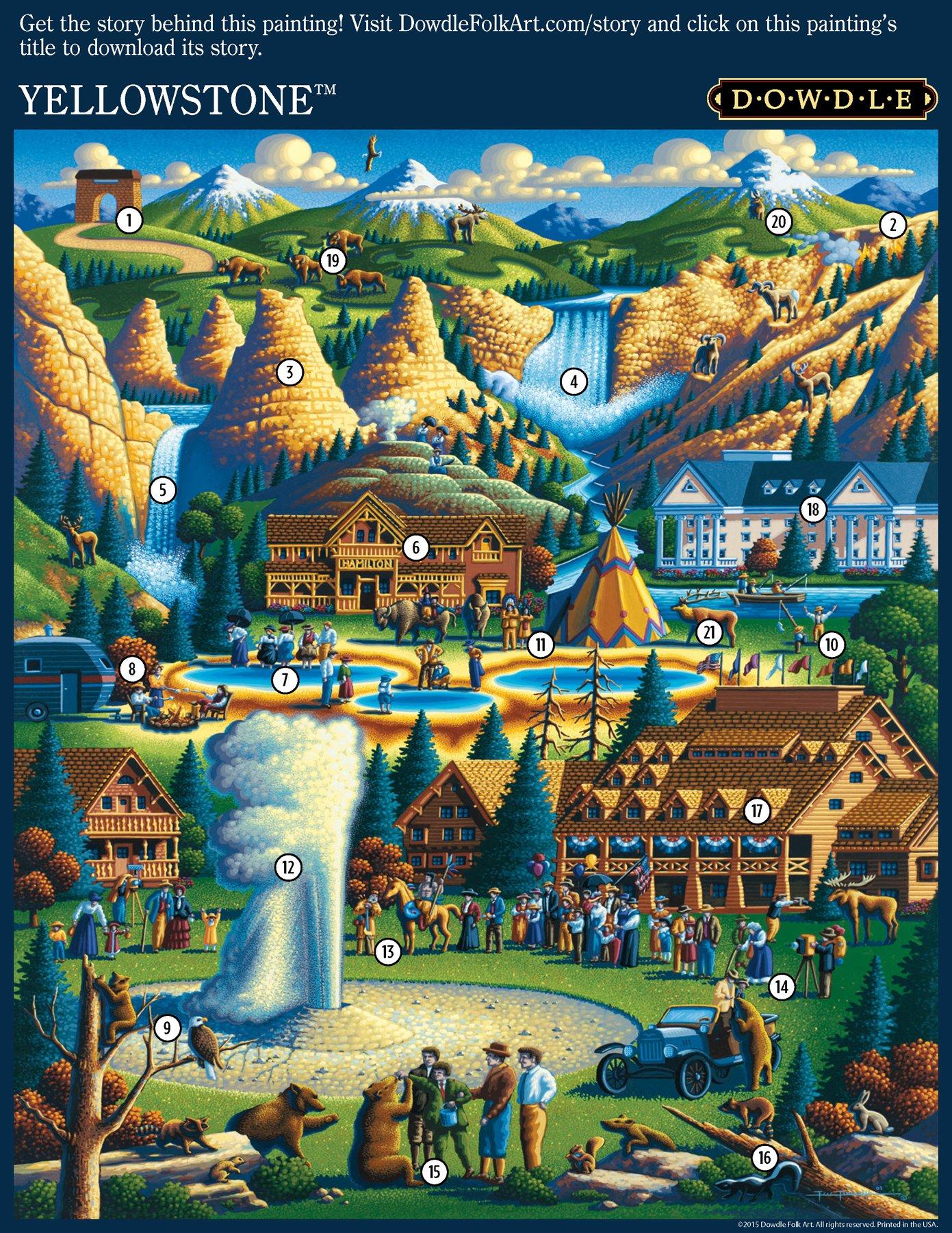 Yellowstone National Park 500pc Puzzle - Calendars.com