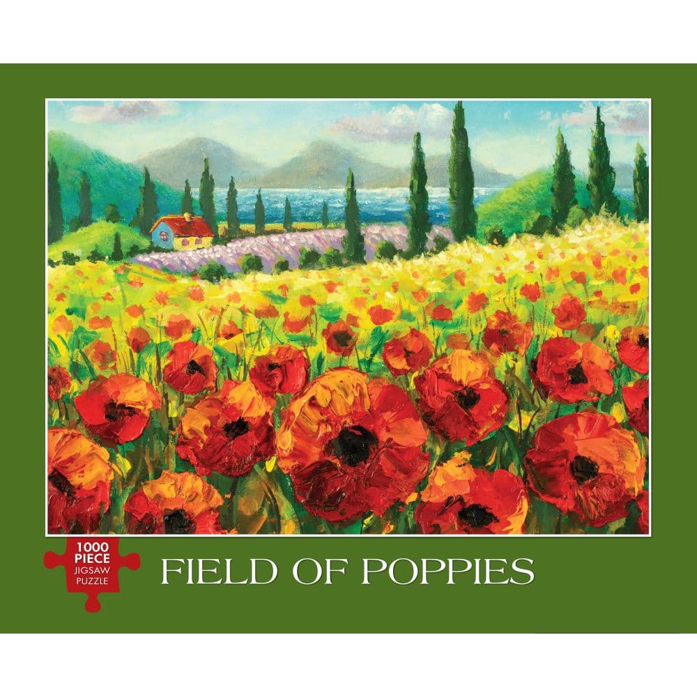 Field of Poppies 1000 Piece Puzzle - Calendars.com
