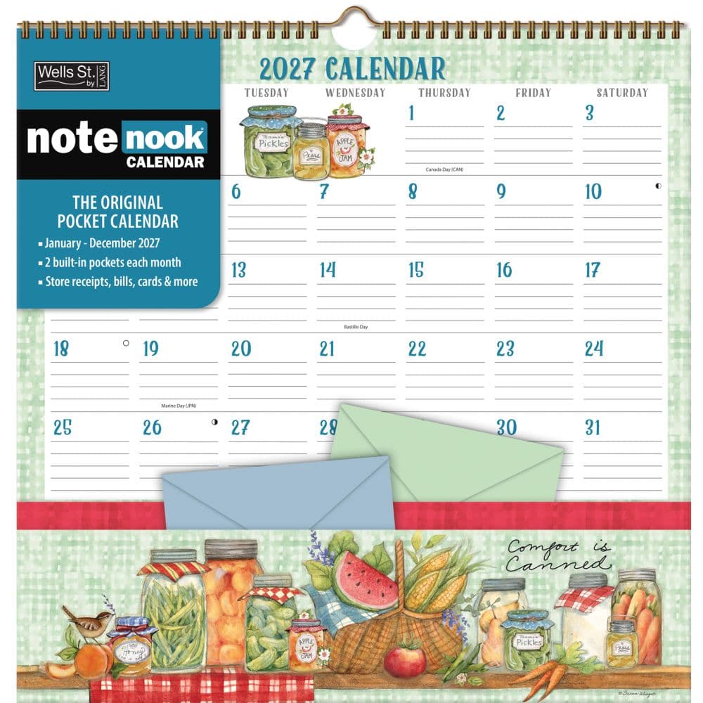 Folk Song 2027 Note Nook by Susan Winget - Calendars.com