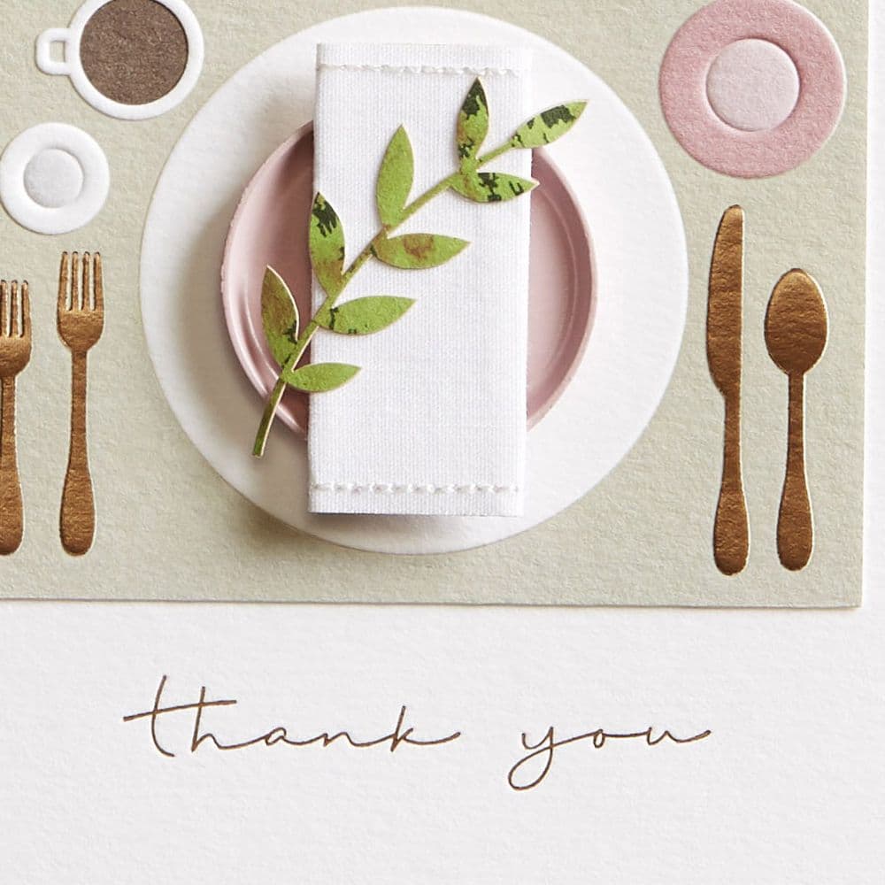 Table Setting Thank You Card - Calendars.com