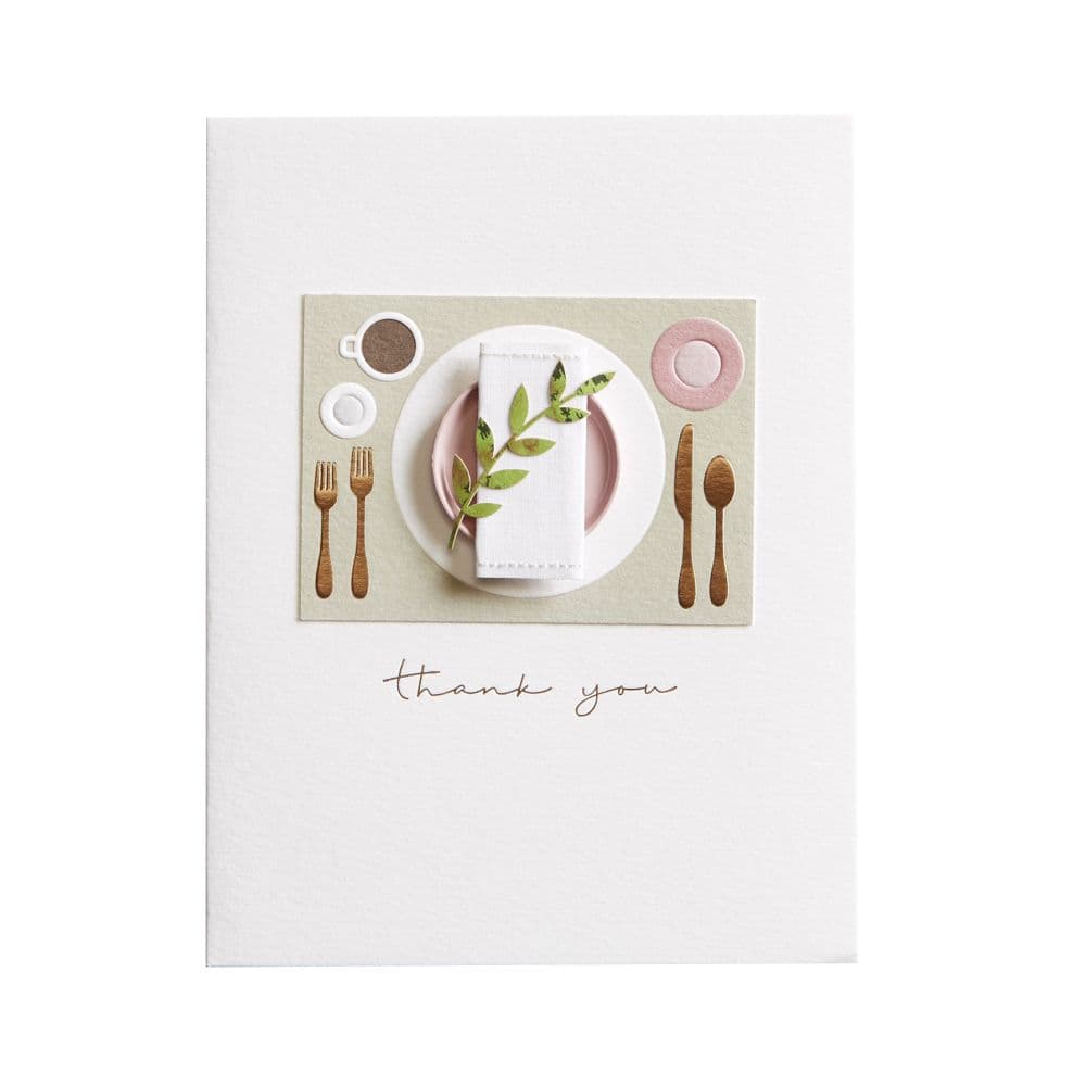 Table Setting Thank You Card - Calendars.com