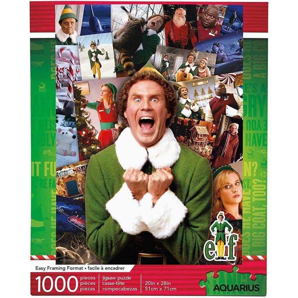 Elf Collage Christmas 1000 Piece Puzzle - Calendars.com