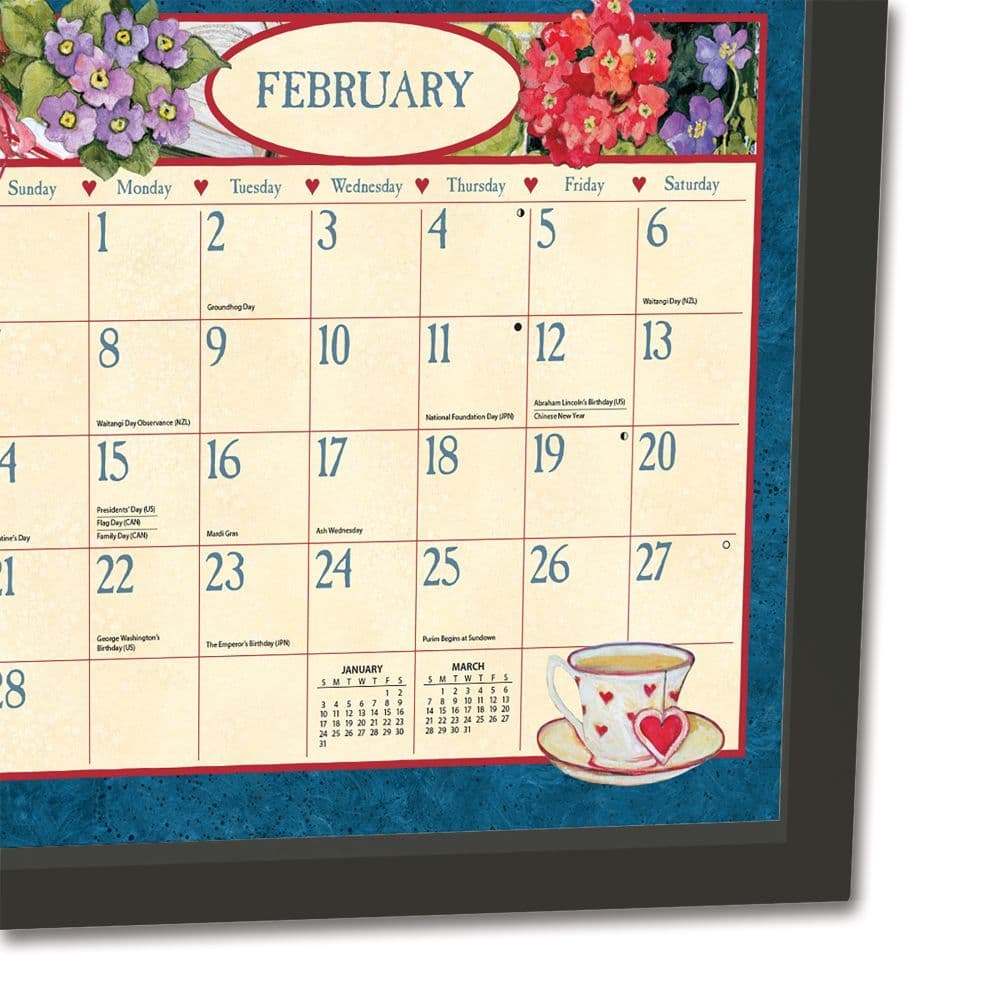Contemporary Wall Calendar Frame - Black Finish - Calendars.com