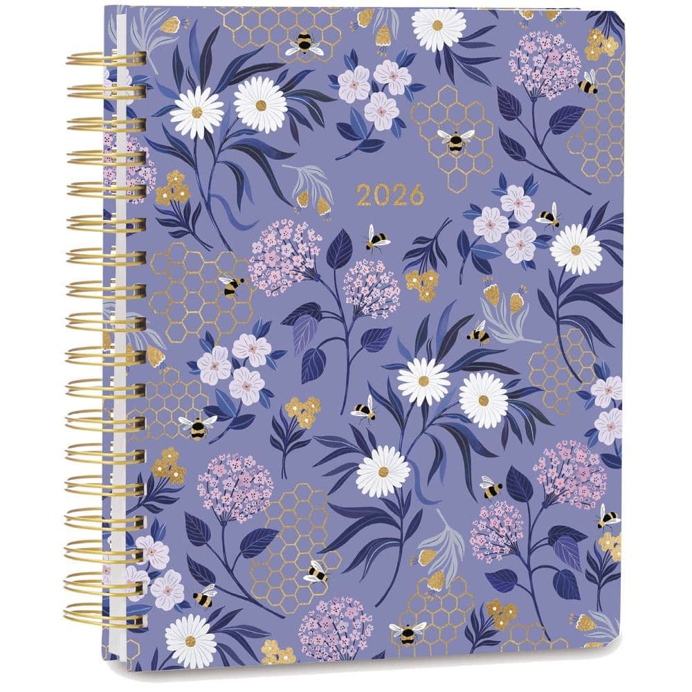 Garden Bee Deluxe Hardcover High Note 2026 Planner - Calendars.com