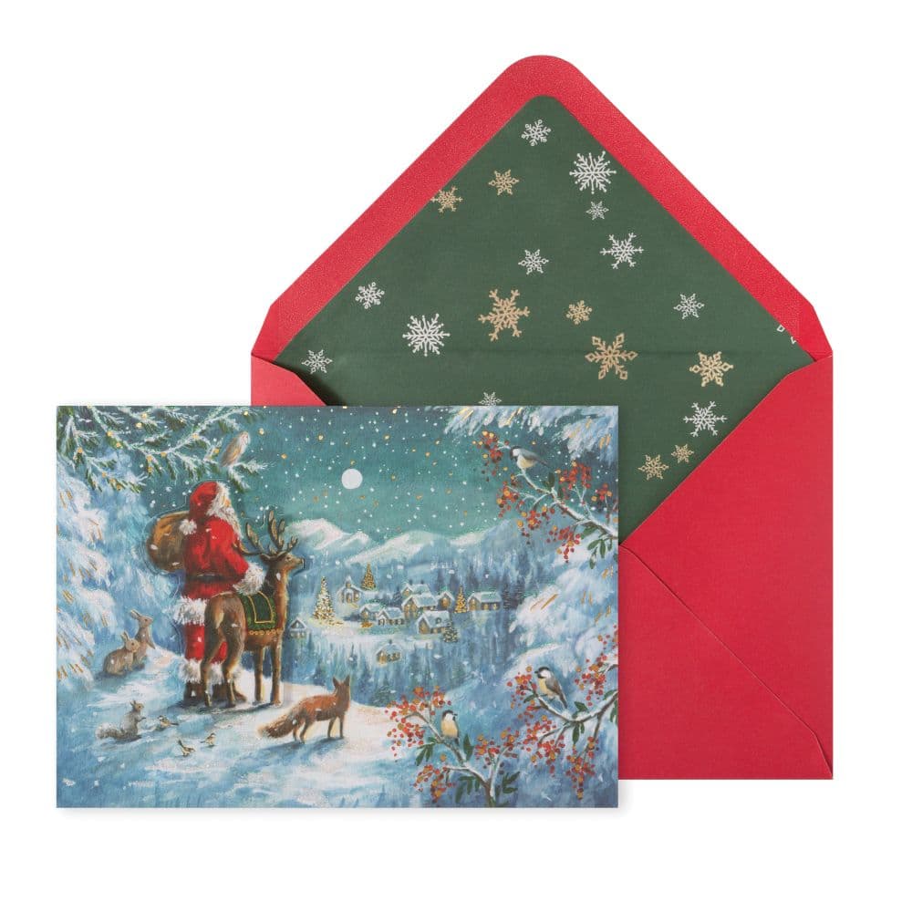 Welcome the holiday season with a set of beautiful, Boxed Christmas Cards! This 8-count package ...