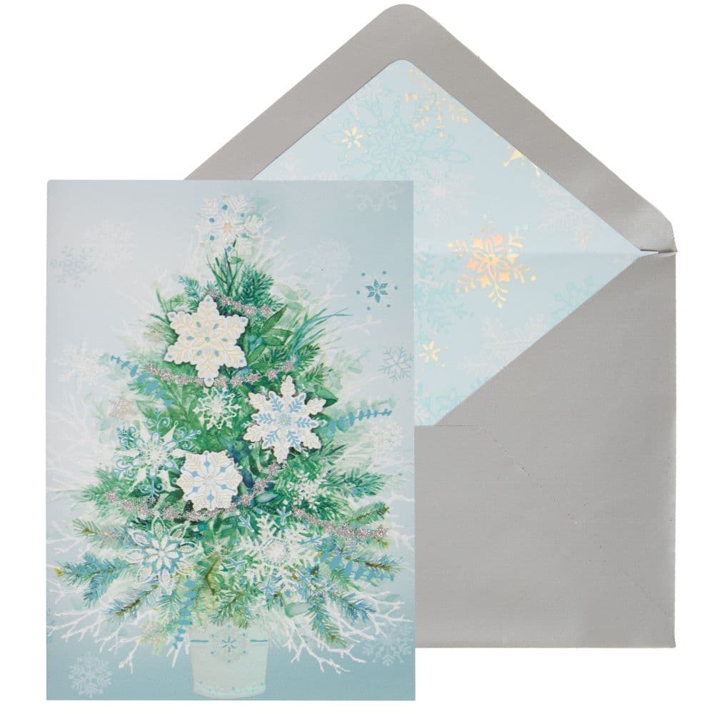Welcome the holiday season with a set of beautiful, Boxed Christmas Cards! This 8-count package ...