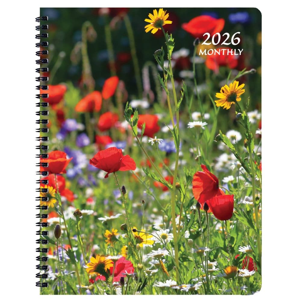 Wildflower Monthly 2026 Planner - Calendars.com