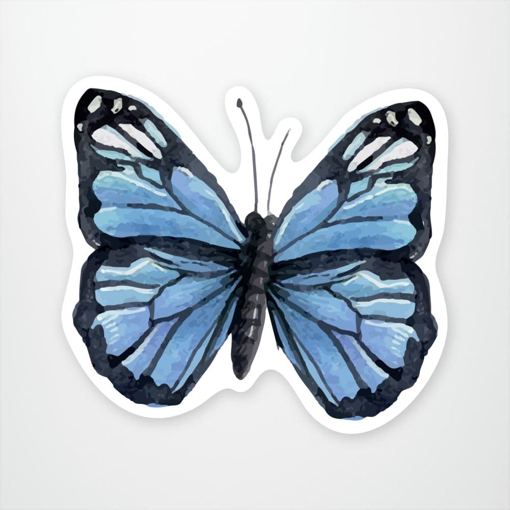 Blue Monarch Butterfly Sticker - Calendars.com