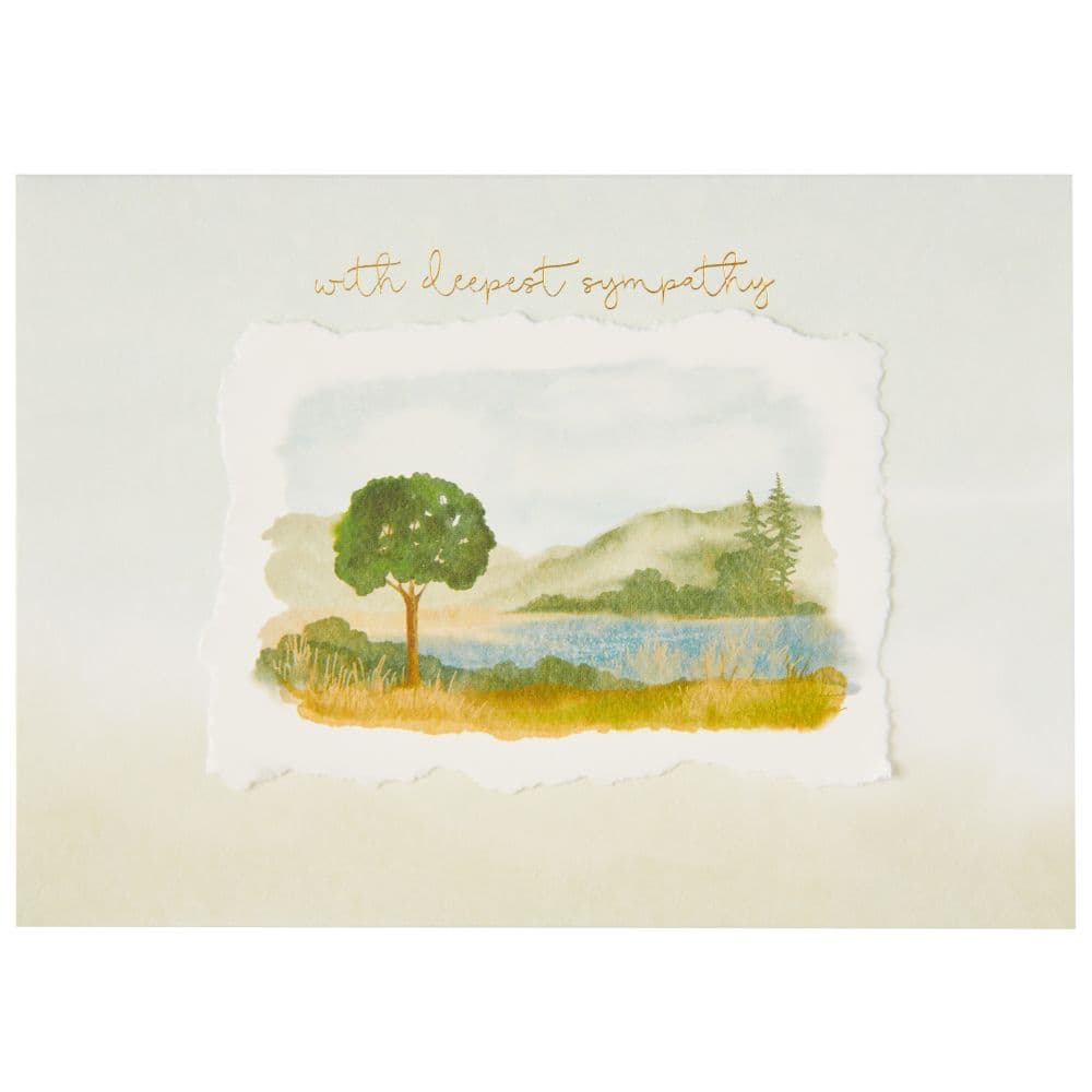 Landscape with Tree Sympathy Card - NIQUEA.D - Calendars.com
