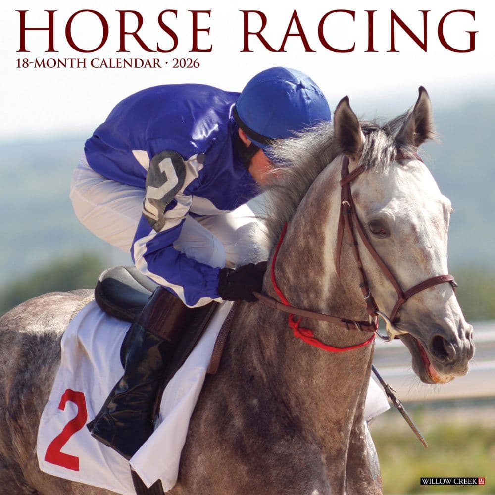 Horse Racing 2026 Wall Calendar - Calendars.com