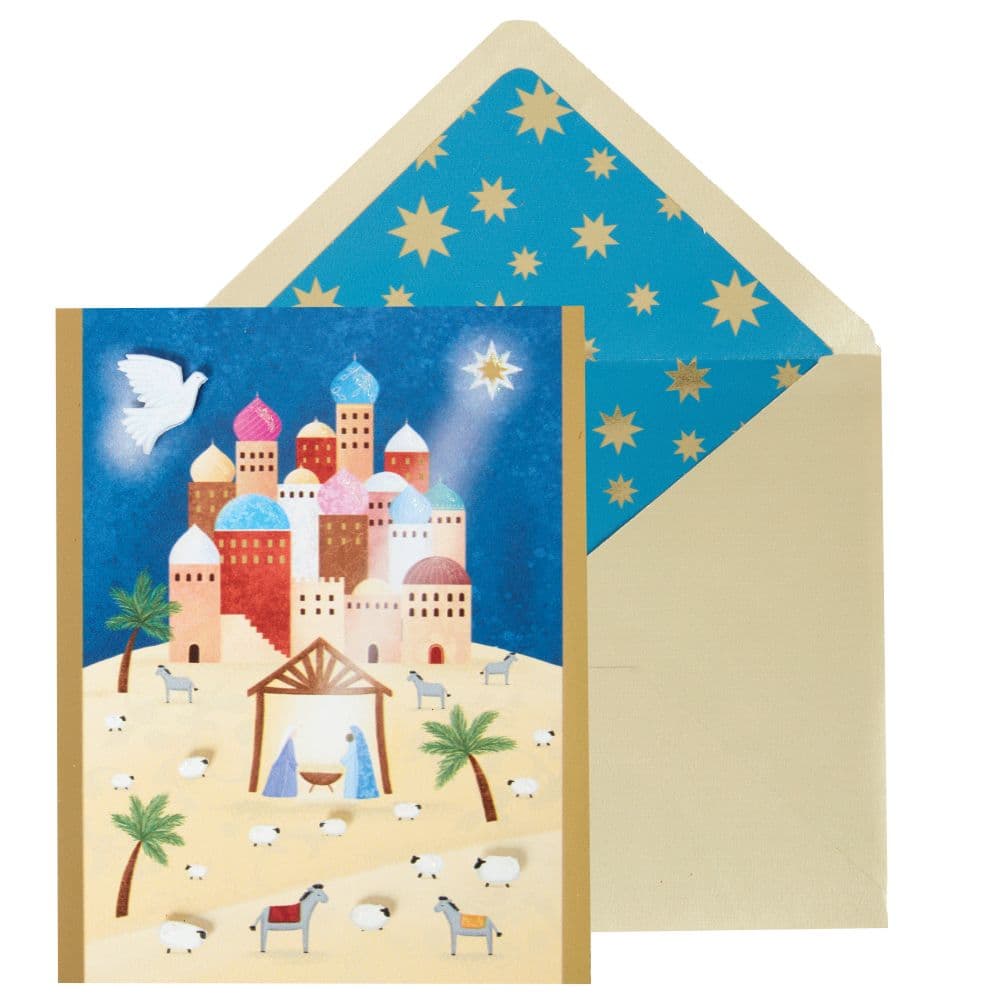 Colorful Nativity Scene 10 Count Boxed Christmas Cards - NIQUEA.D ...