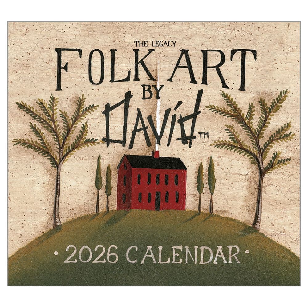 Folk Art by David Harden 2026 Wall Calendar - Calendars.com