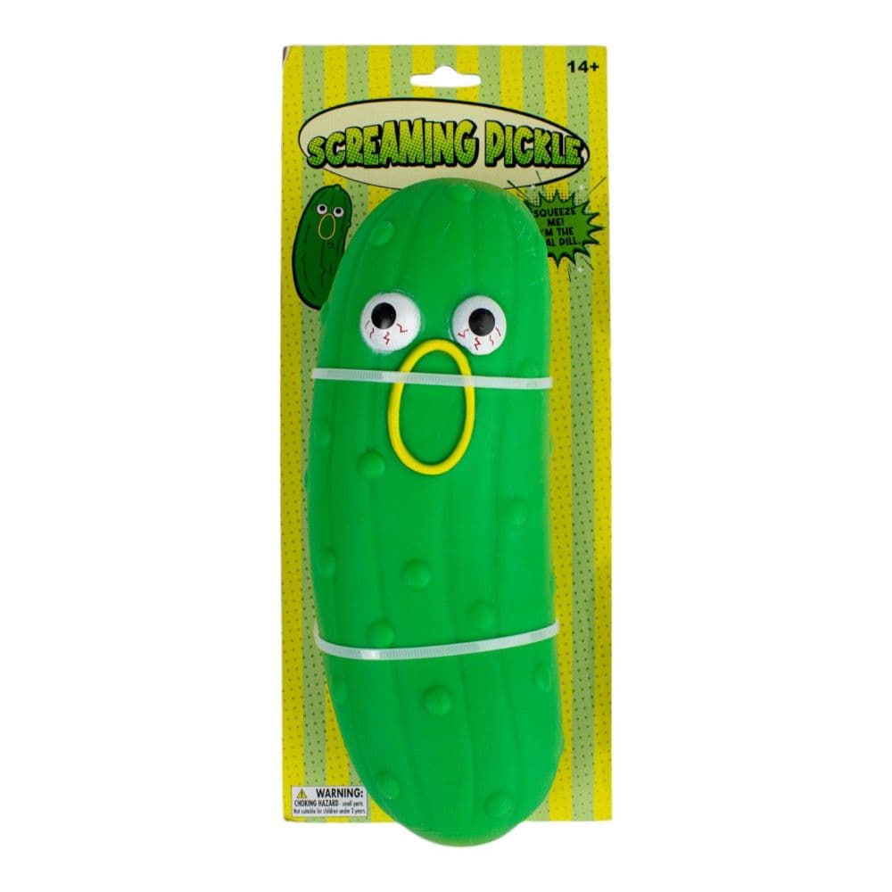 Screaming Pickle Squeak Toy - Calendars.com