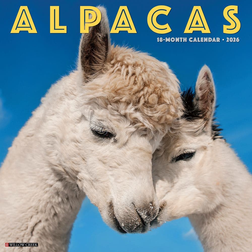 Alpacas 2026 Wall Calendar - Calendars.com