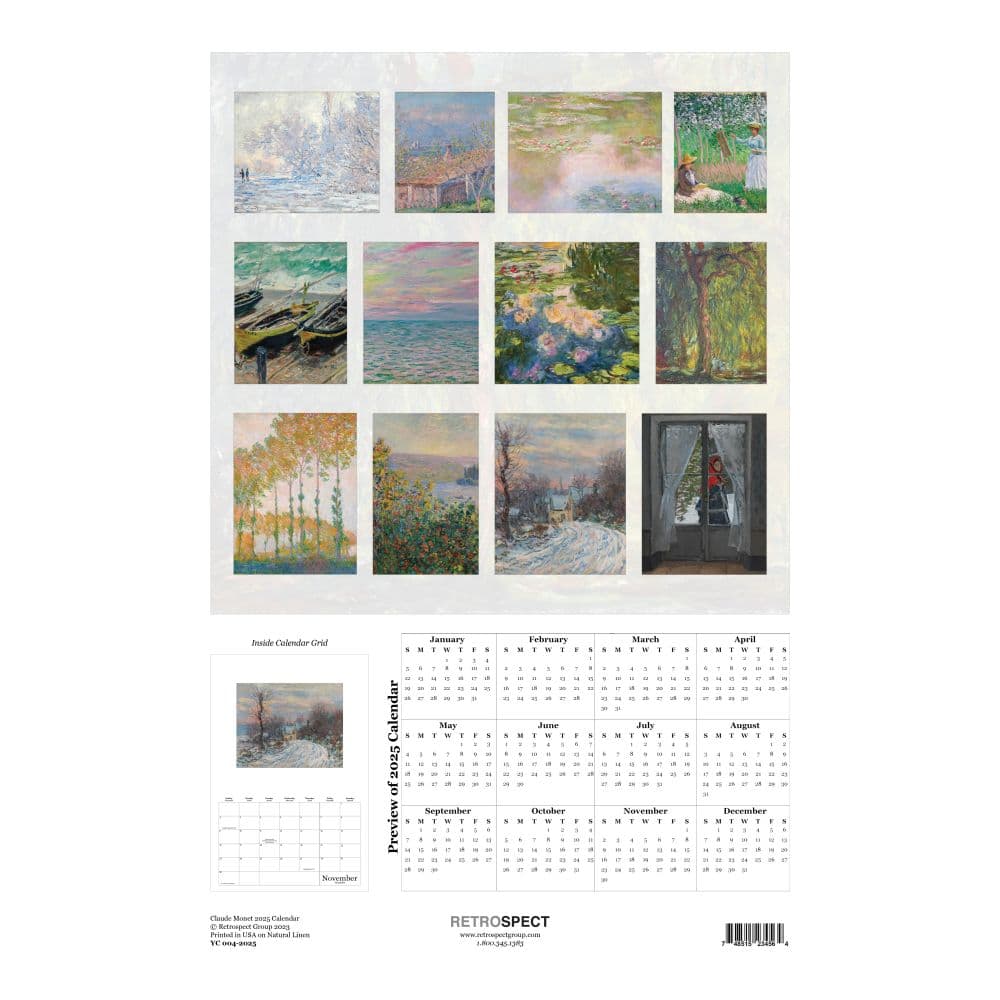 Monet Poster 2025 Wall Calendar - Calendars.com