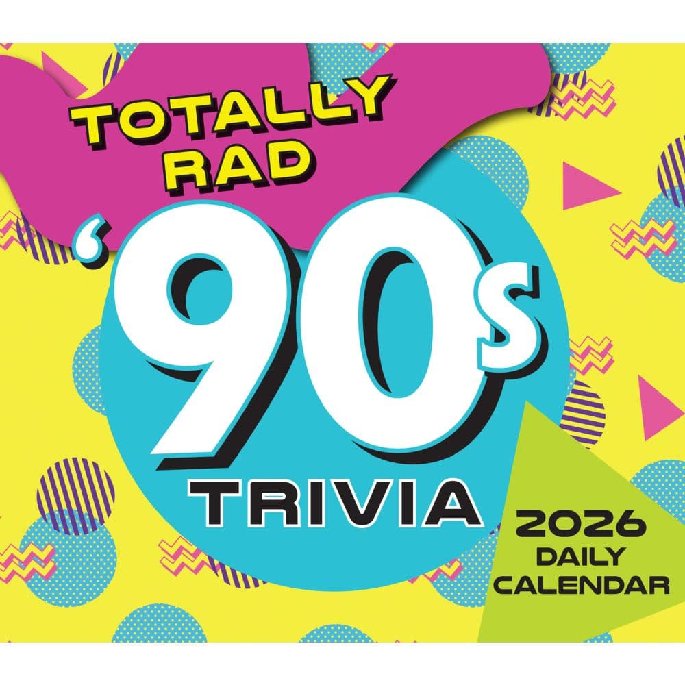 Totally Rad 90s 2026 Desk Calendar - Calendars.com