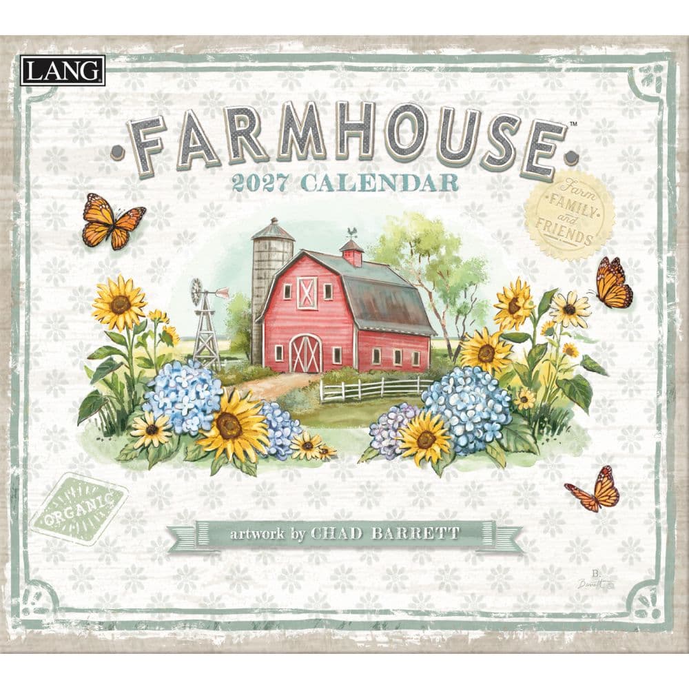 Farmhouse 2027 Wall Calendar by Chad Barrett - Calendars.com