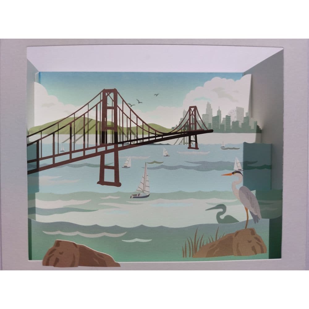 Bridge Scene Shadowbox Card - Calendars.com