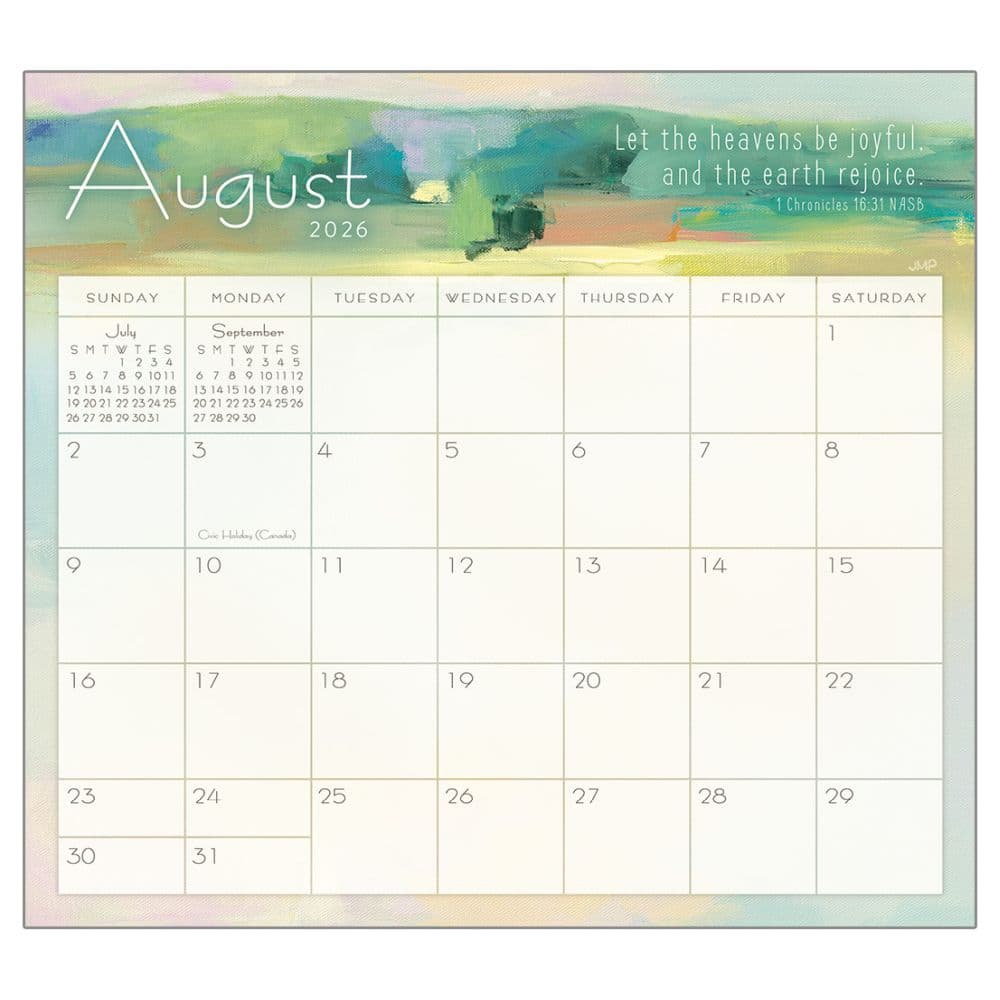 Hopeful Horizons 2026 Magnetic Calendar by Julia Purinton - Calendars.com