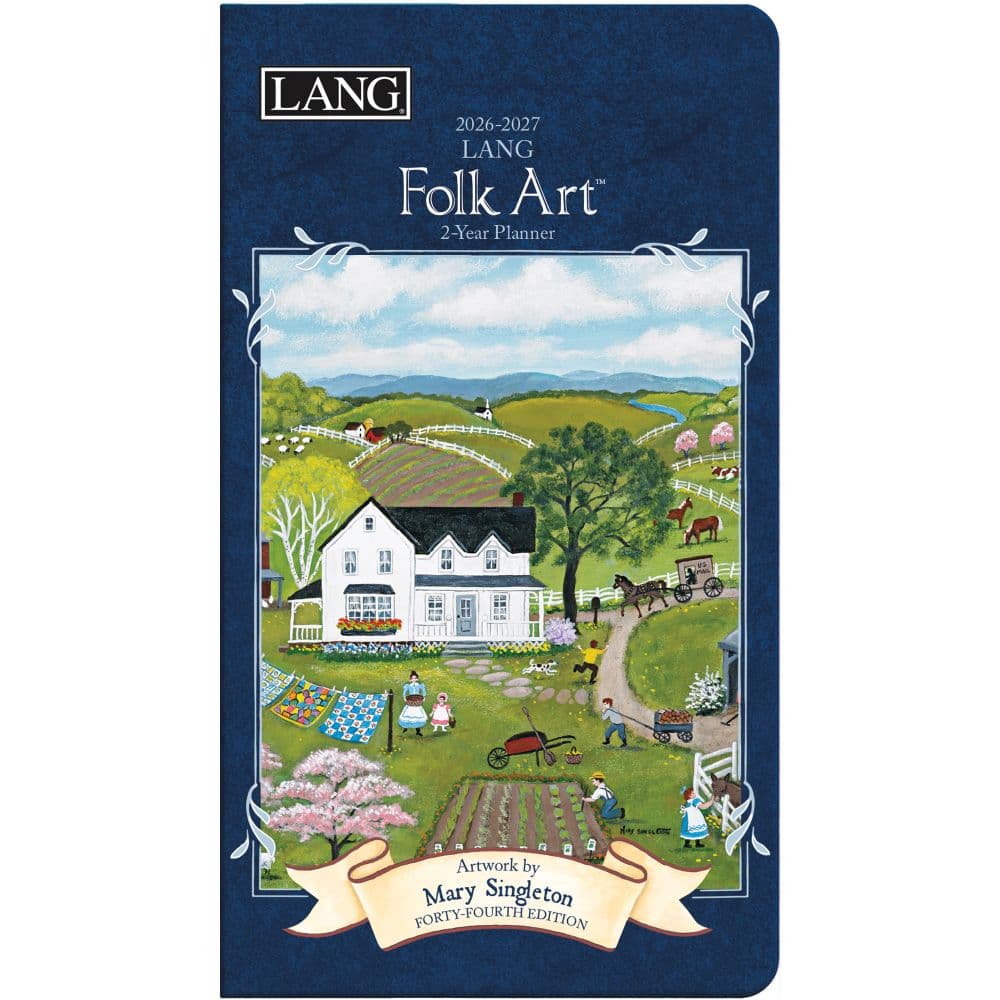 Lang Folk Art 2026 2-Year Pocket Planner by Mary Singleton - Calendars.com