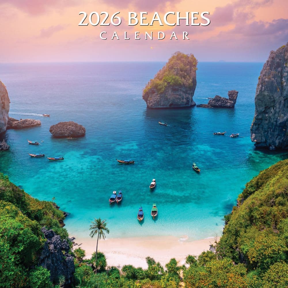 Beaches 2026 Wall Calendar - Calendars.com