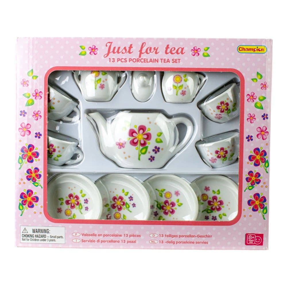 Flower Porcelain Tea Set 12 Piece - Calendars.com