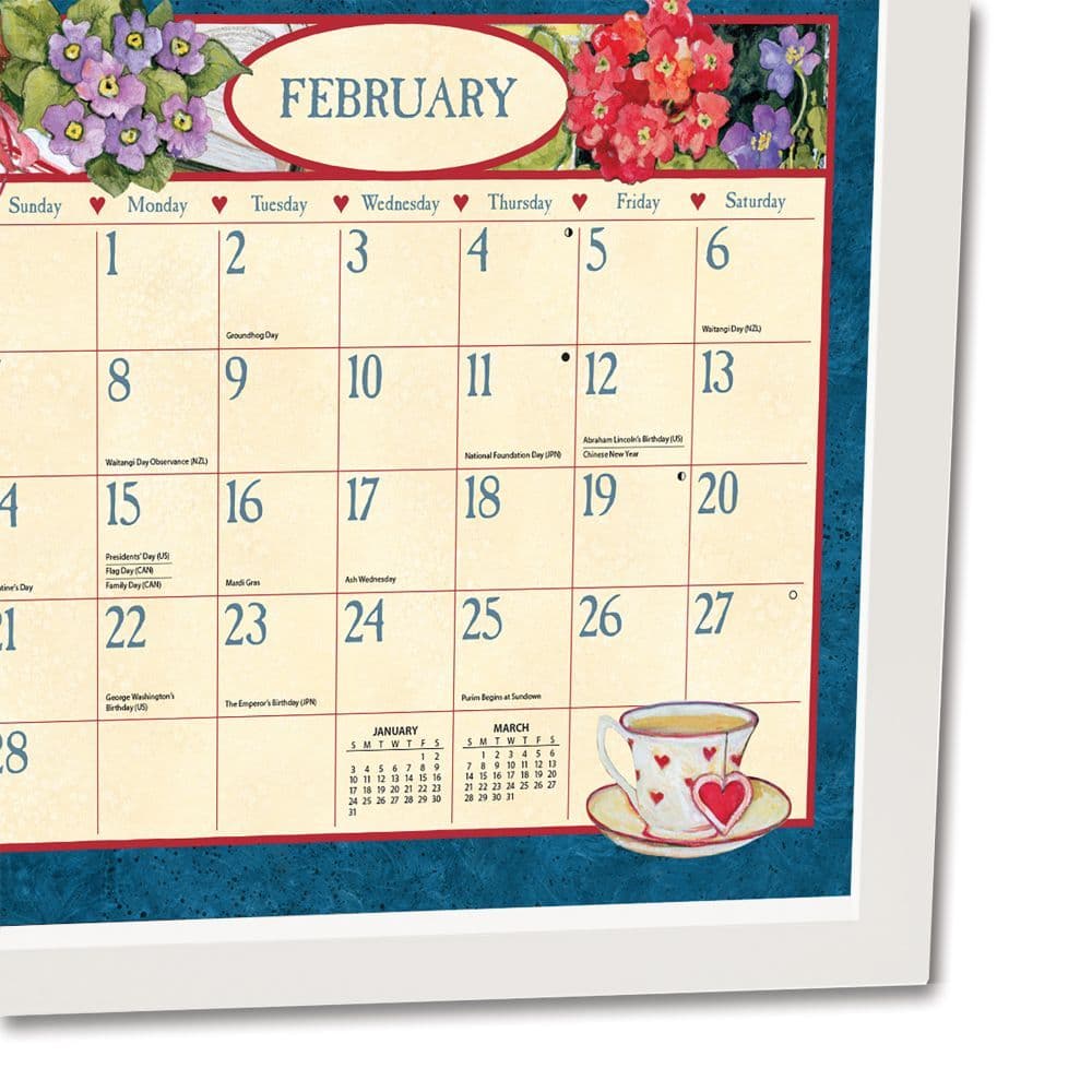 Contemporary Wall Calendar Frame White - Calendars.com