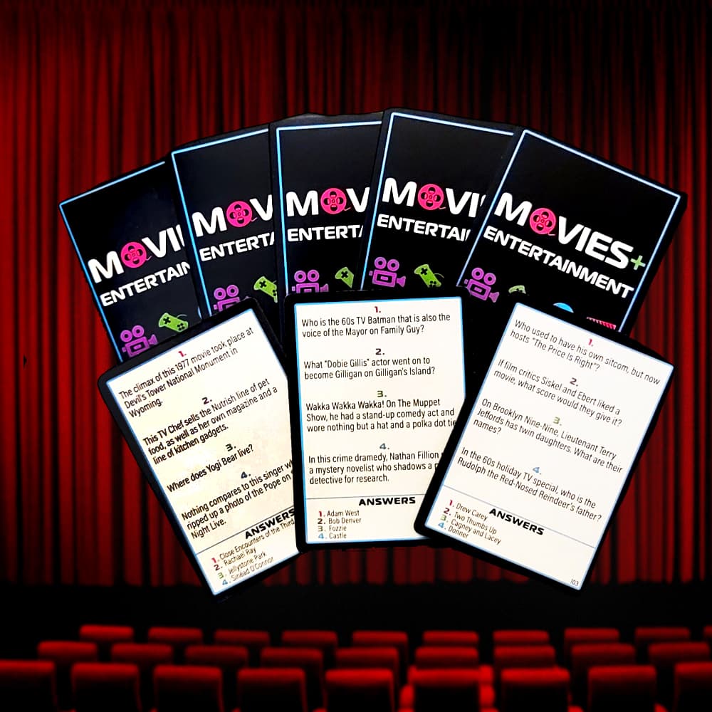 Movies & Entertainment Trivia Game - Calendars.com