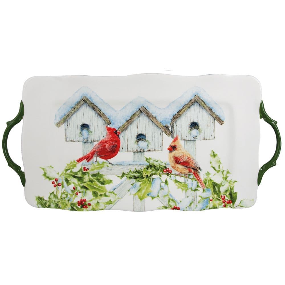 Cardinal Birdhouse Platter - Calendars.com