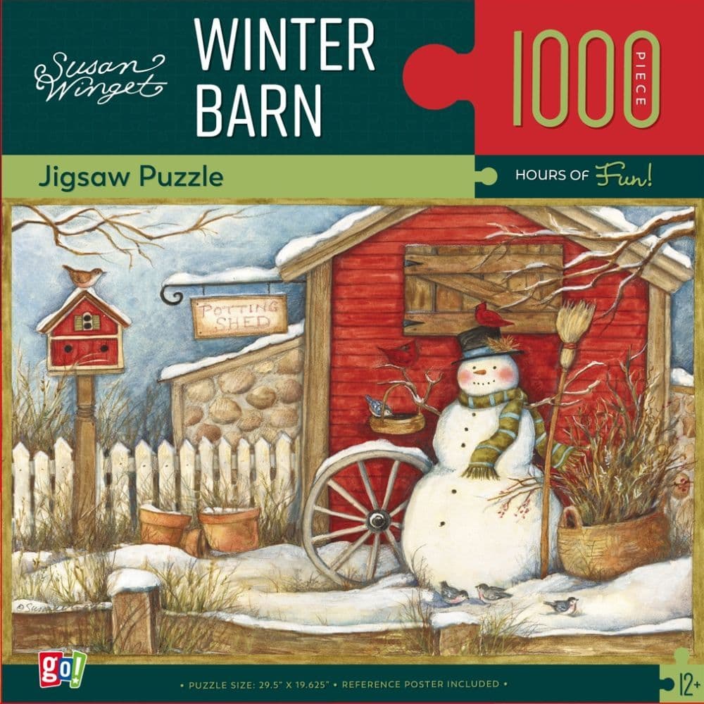 Susan Winget Winter Barn 1000 Piece Puzzle - Calendars.com