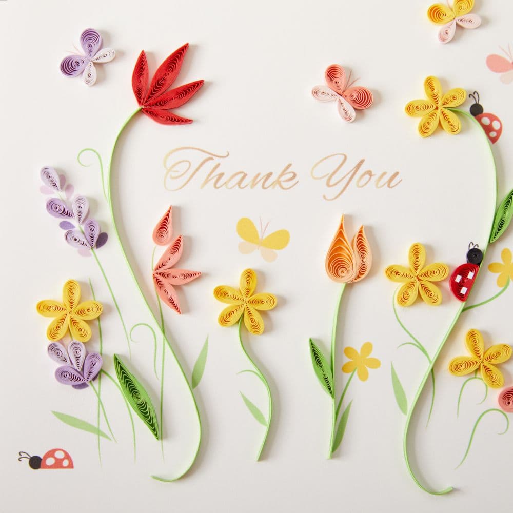 Gardening Quilling Thank You Card - NIQUEA.D - Calendars.com