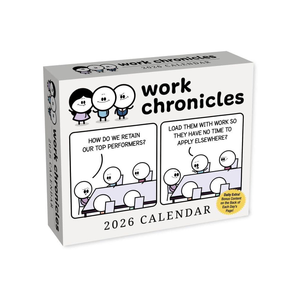 Work Chronicles 2026 Desk Calendar - Calendars.com