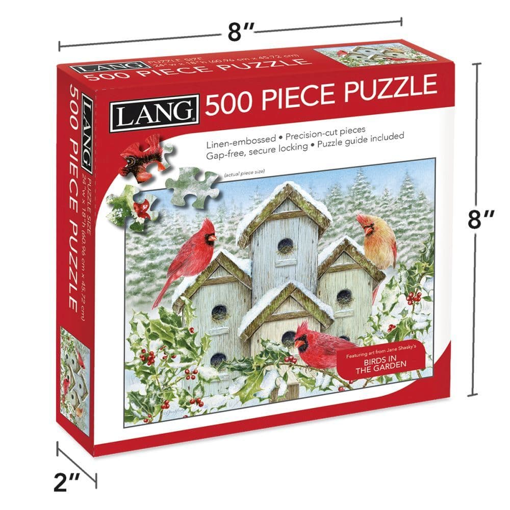 Cardinal Birdhouse 500 Piece Puzzle - Calendars.com