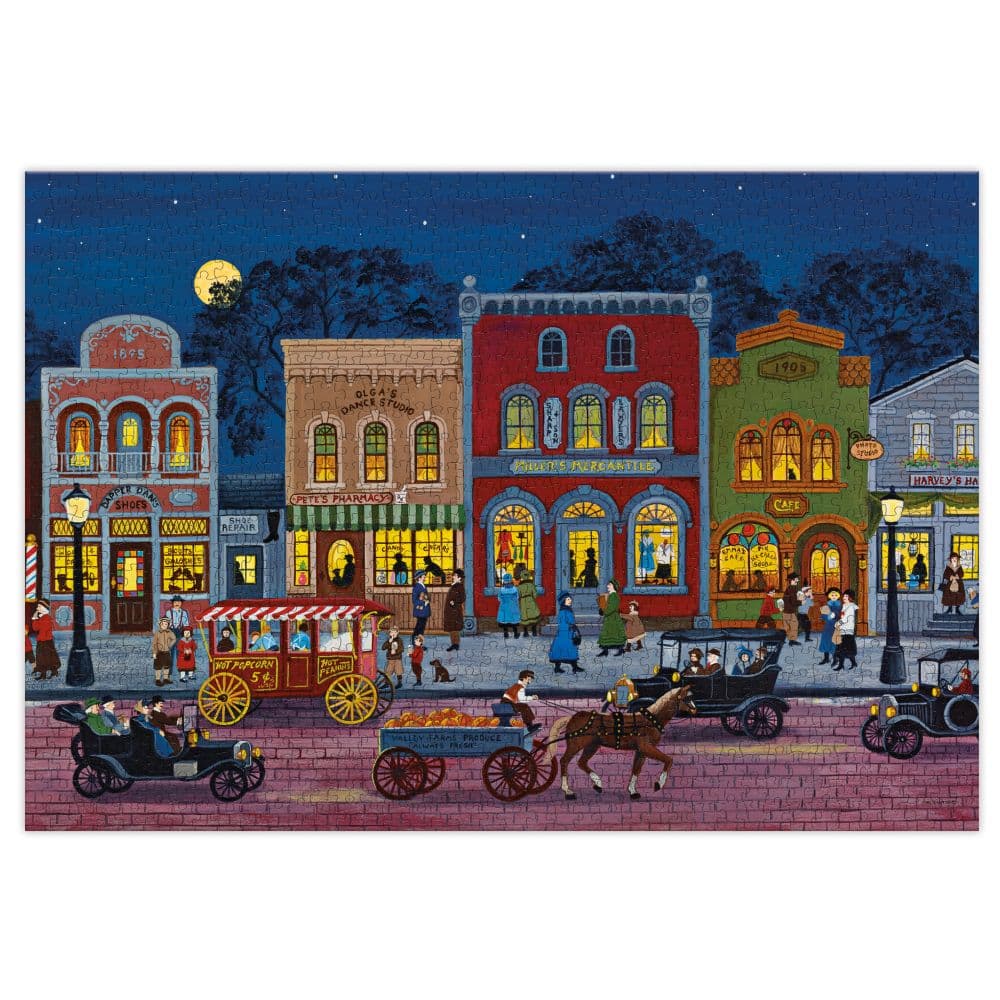 Saturday Night Downtown 1000 Piece Puzzle - Calendars.com
