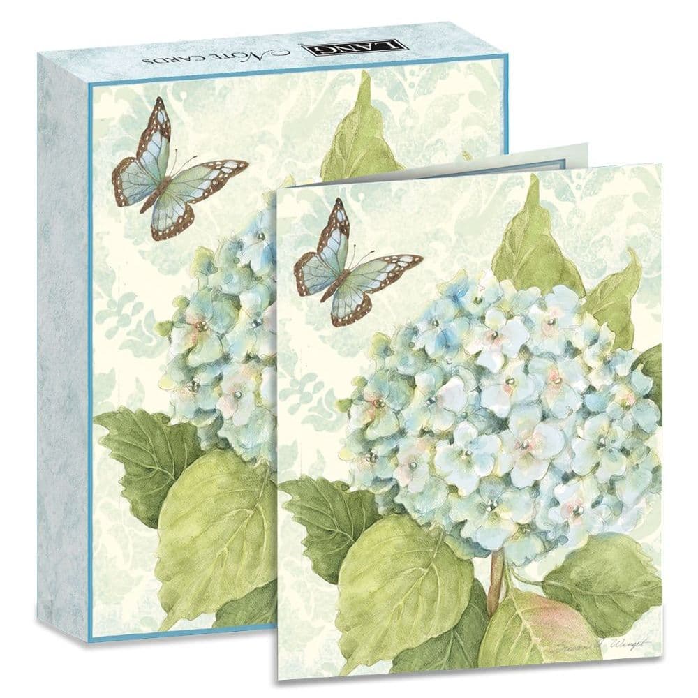Blue Hydrangea Note Cards by Susan Winget - Calendars.com