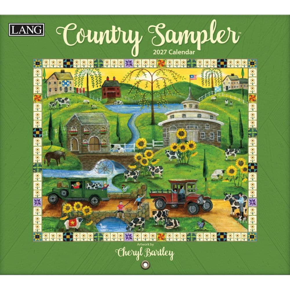 Country Sampler 2027 Wall Calendar by Cheryl Bartley - Calendars.com