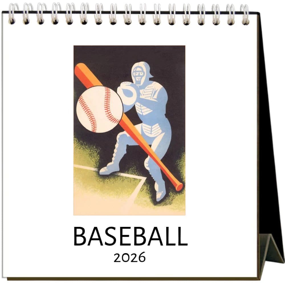 Baseball 2026 Easel Desk Calendar - Calendars.com