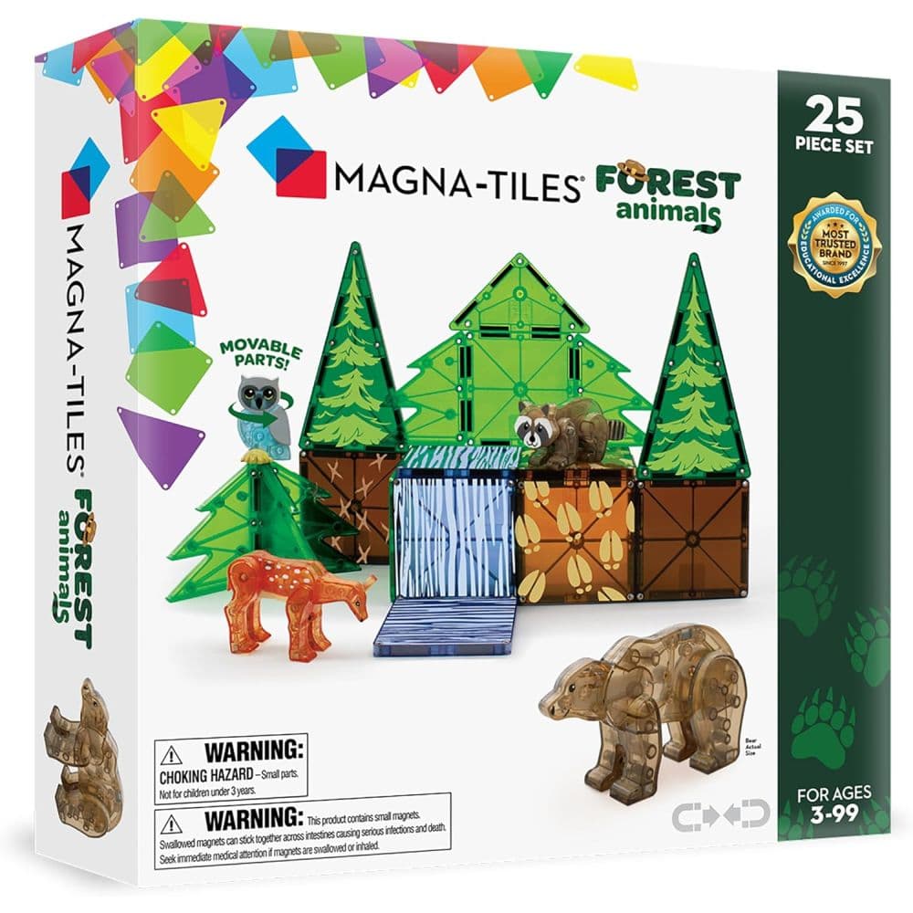 Magna-tiles 25 Piece Forest Animals Set - Calendars.com