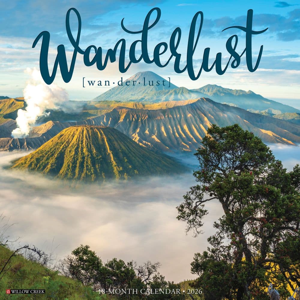 Wanderlust 2026 Wall Calendar - Calendars.com