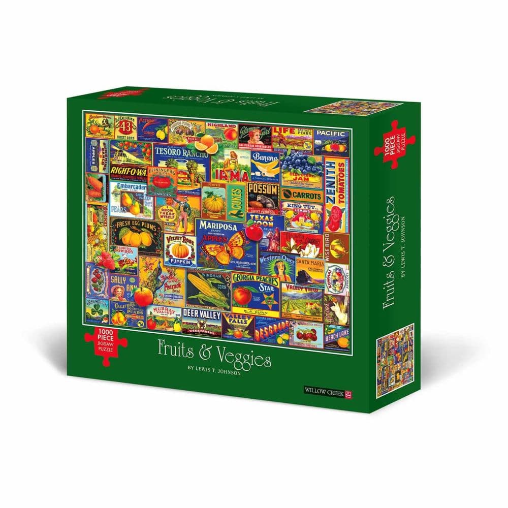 Fruit and Veggies 1000 Piece Puzzle - Calendars.com